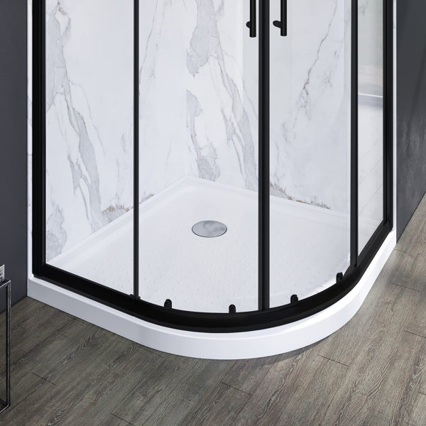 VTI 38" W X 38" D X 72" H Framed Round Shower Enclosure With Base & Reviews | Wayfair
